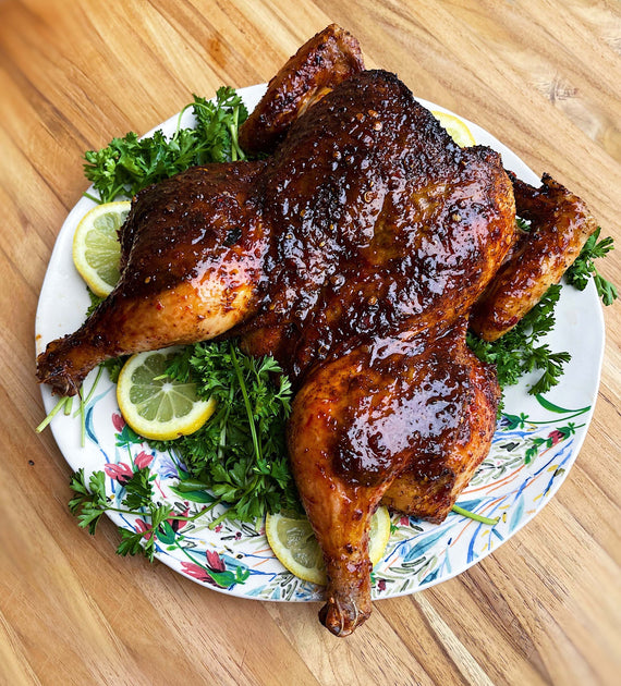 Za'atar Chicken with a Spicy Pomegranate Glaze | Crescent Foods