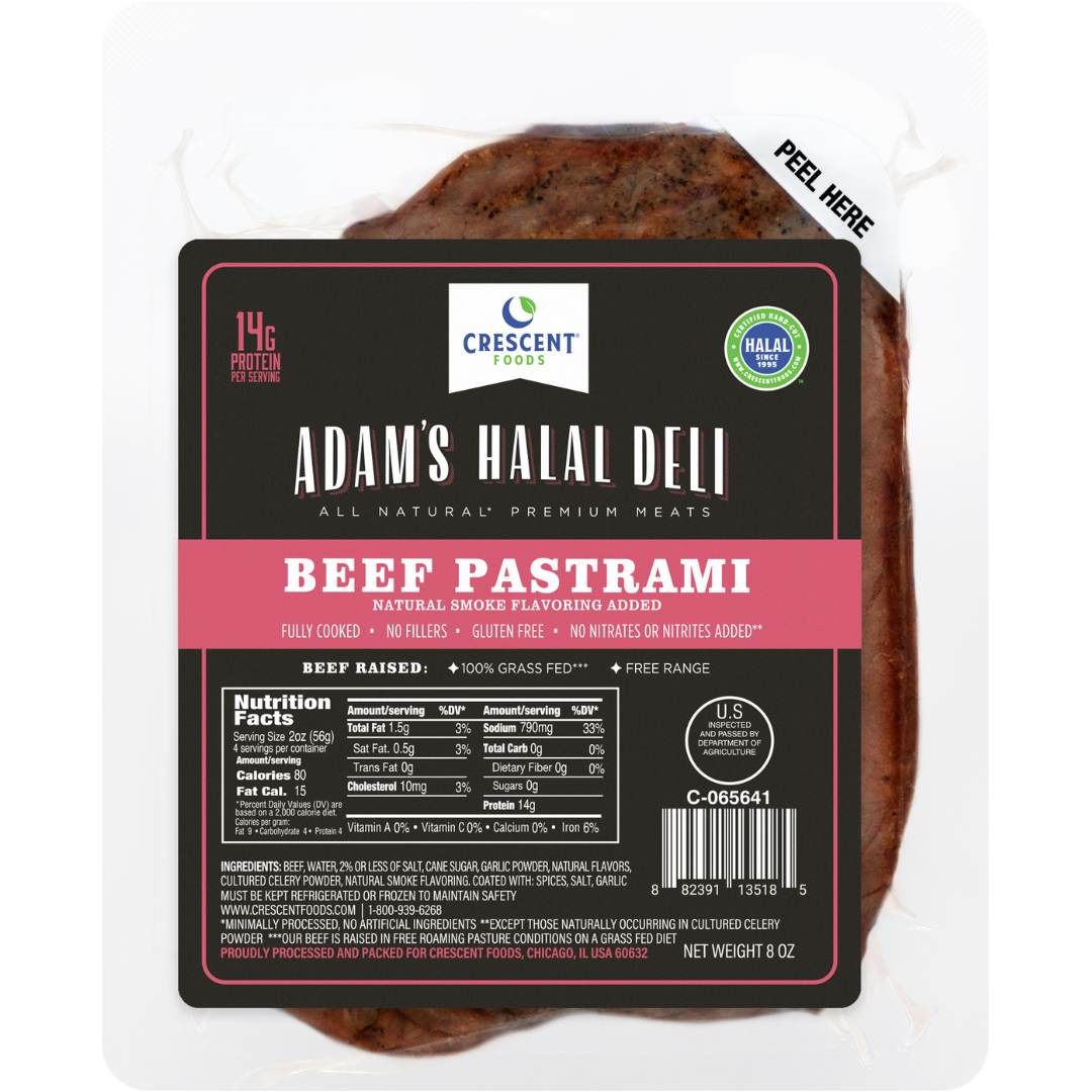 Adam's Halal Deli Beef Pastrami – Crescent Foods