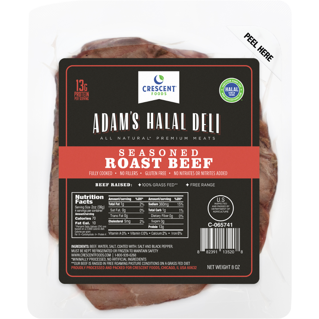 Adam's Halal Deli Seasoned Roast Beef - Crescent Foods