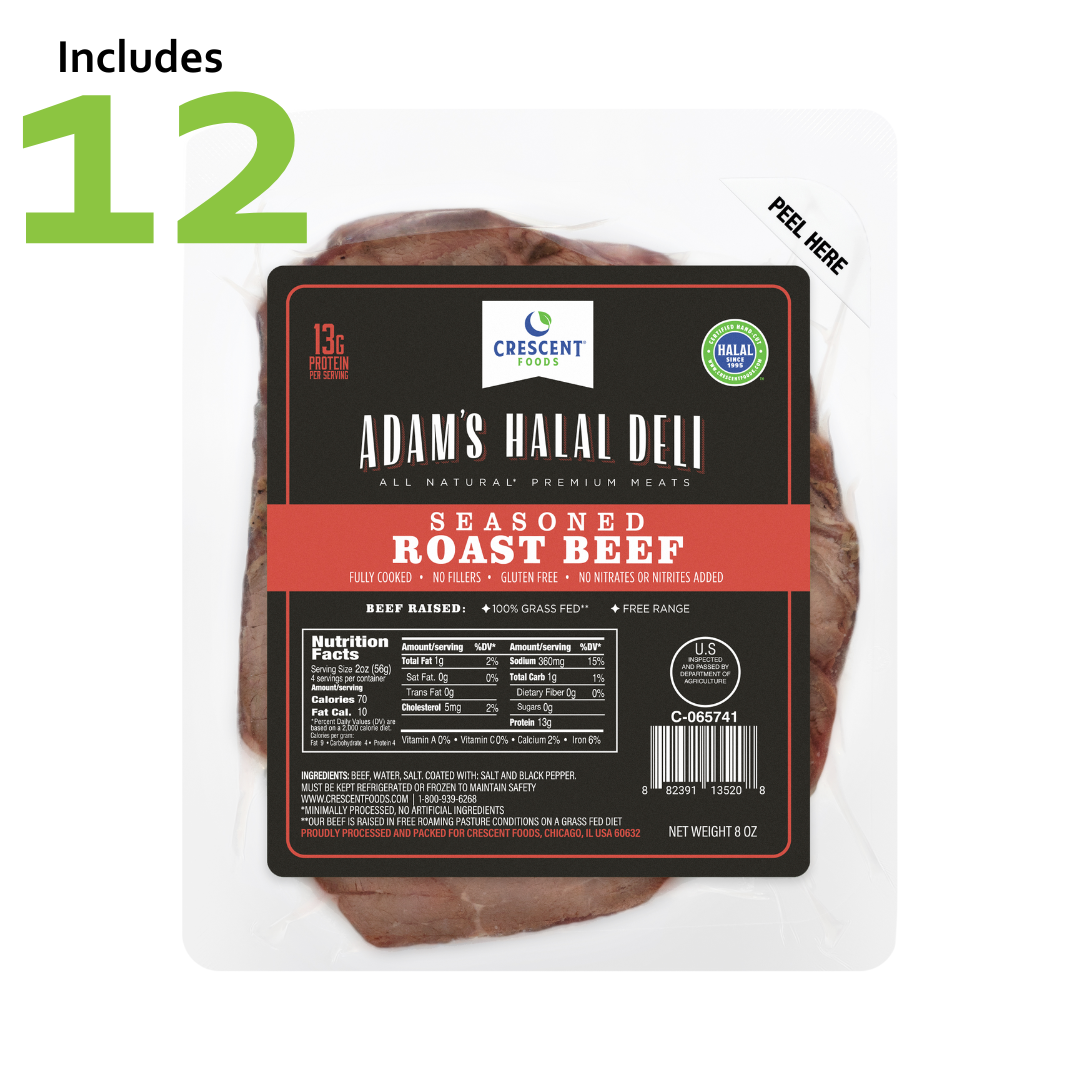 Adam's Halal Deli Seasoned Roast Beef - Crescent Foods