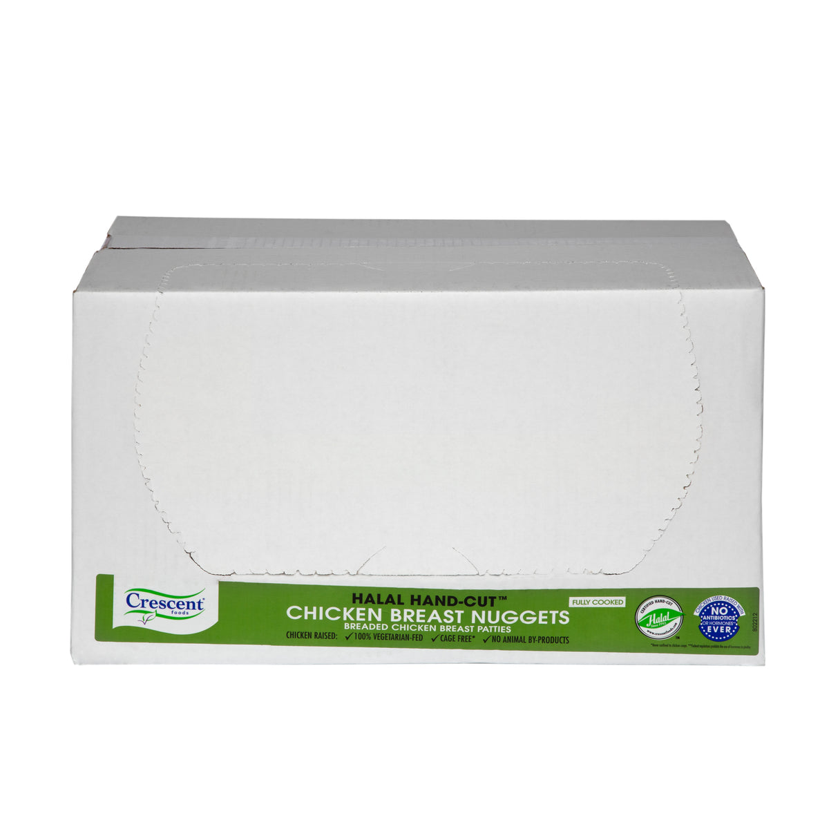 Bulk Halal Hand-Cut Chicken Breast Nuggets Case | Crescent Foods