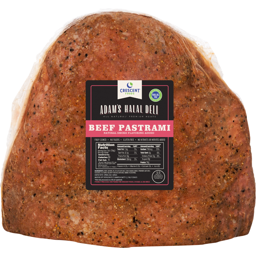 Adam's Halal Deli Beef Pastrami – Crescent Foods